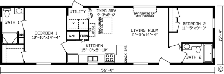 The Bell 24522 Manufactured Home from Fairmont Homes, a Cavco Company