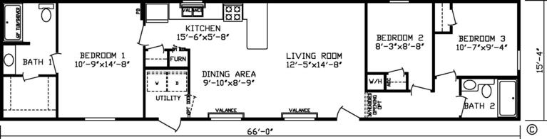 The Dover 188504 Manufactured Home from Fairmont Homes, a Cavco Company